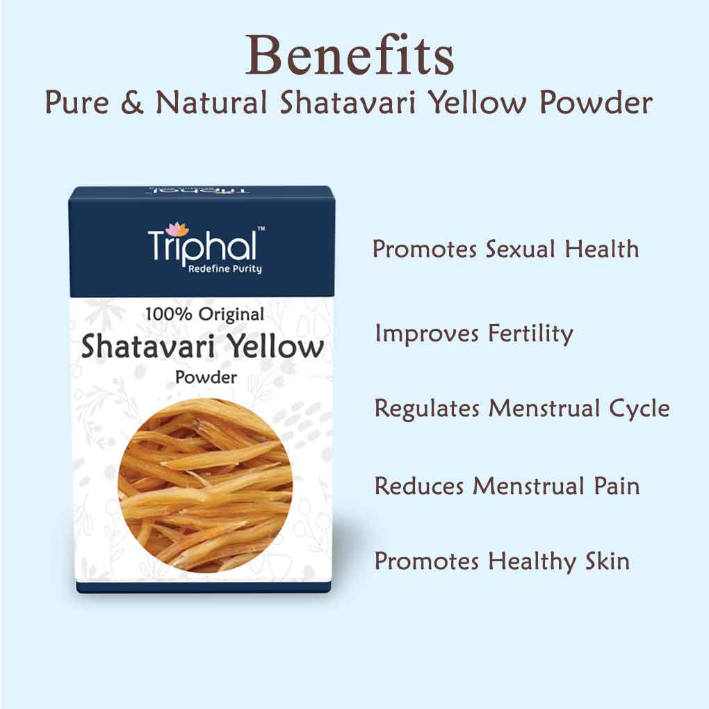 Buy Original & Pure Shatavari Yellow Powder – Shatawar Churn | Triphal